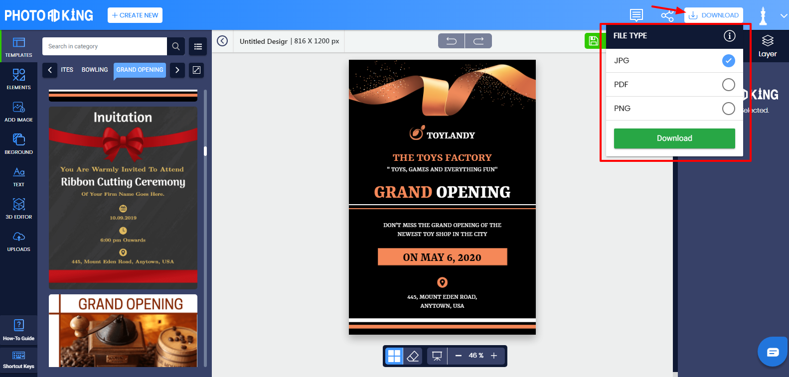 How to Create Invitations Design With PhotoADKing