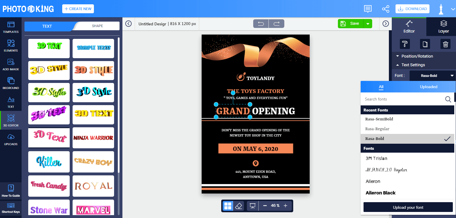 How to Create Invitations Design With PhotoADKing