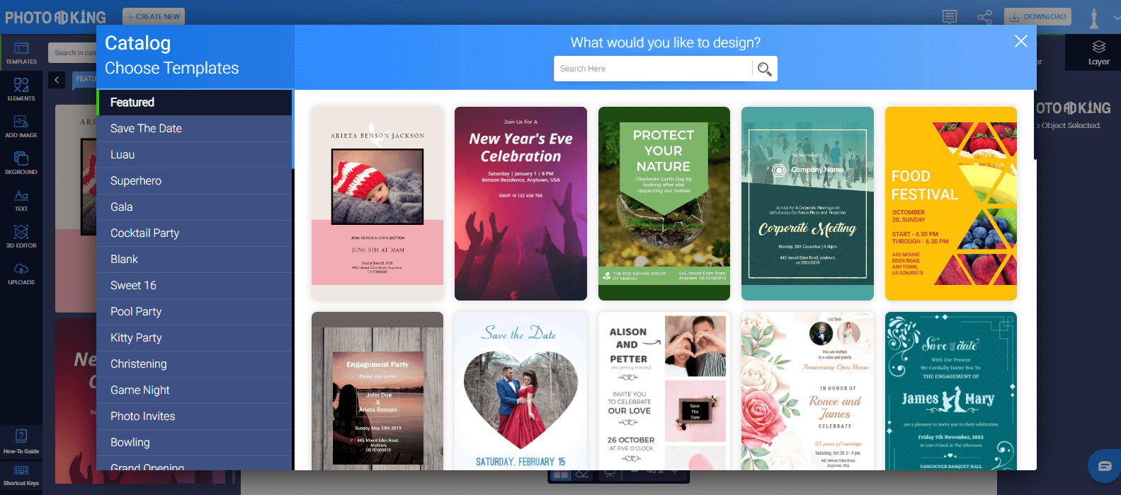 How to Create Invitations Design With PhotoADKing