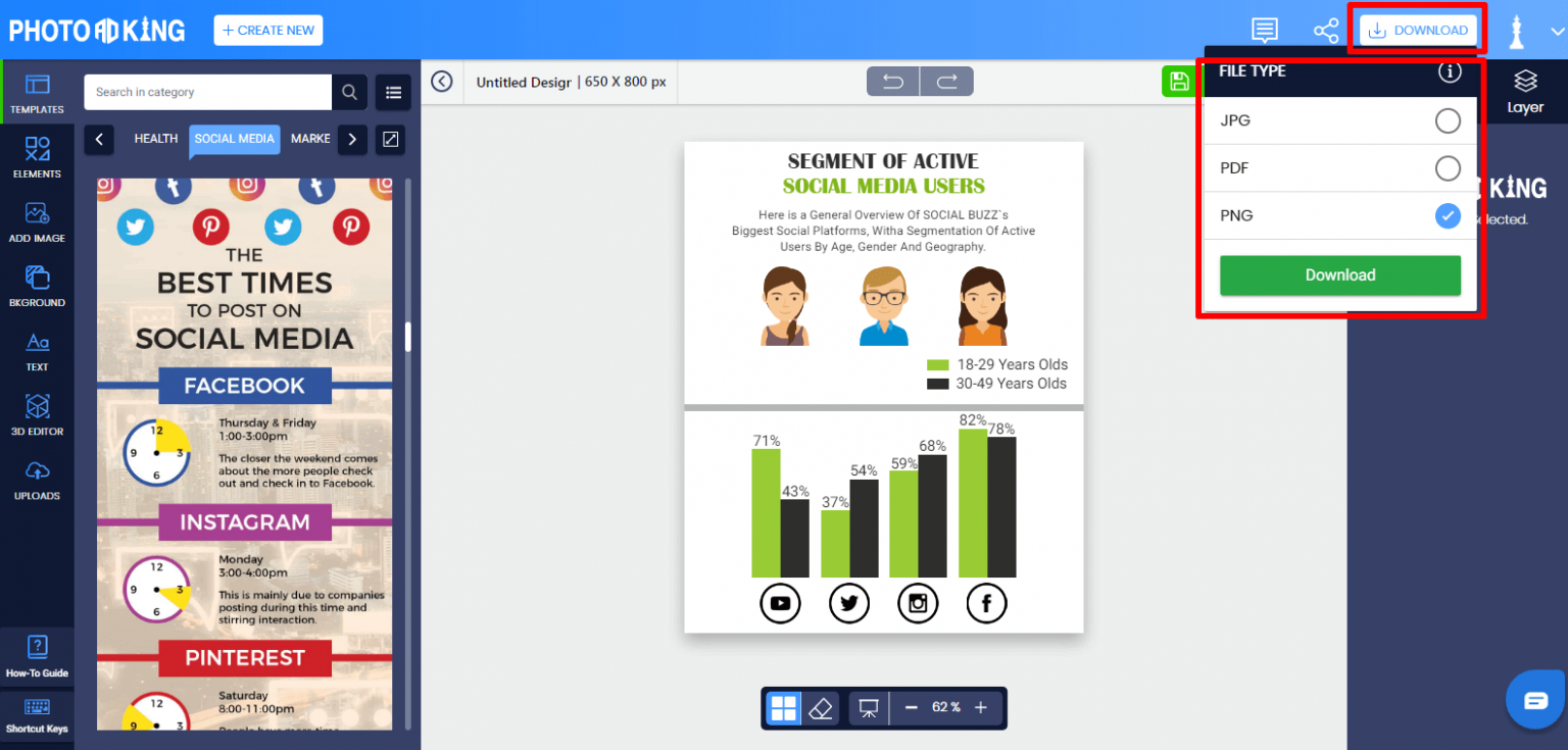 How To Make an Infographic With PhotoADKing