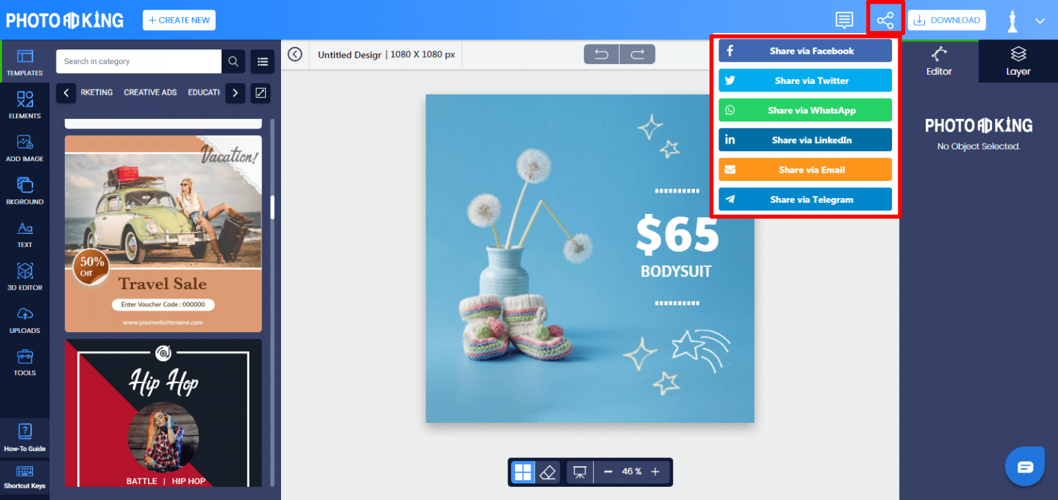 How To Make Instagram Post With PhotoADKing