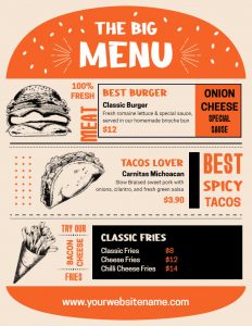 How to Make a Menu Flyer Online That Will Stand Out