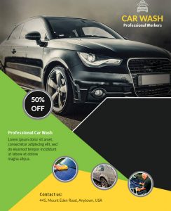 Car Wash Poster Ideas & Examples