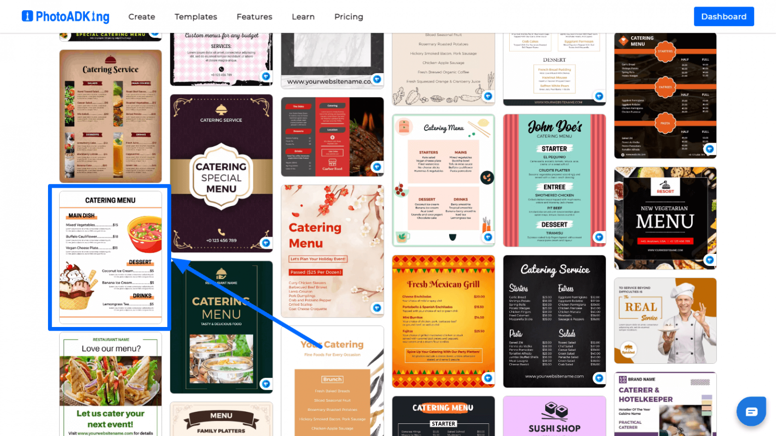 Catering Menu Design Ideas