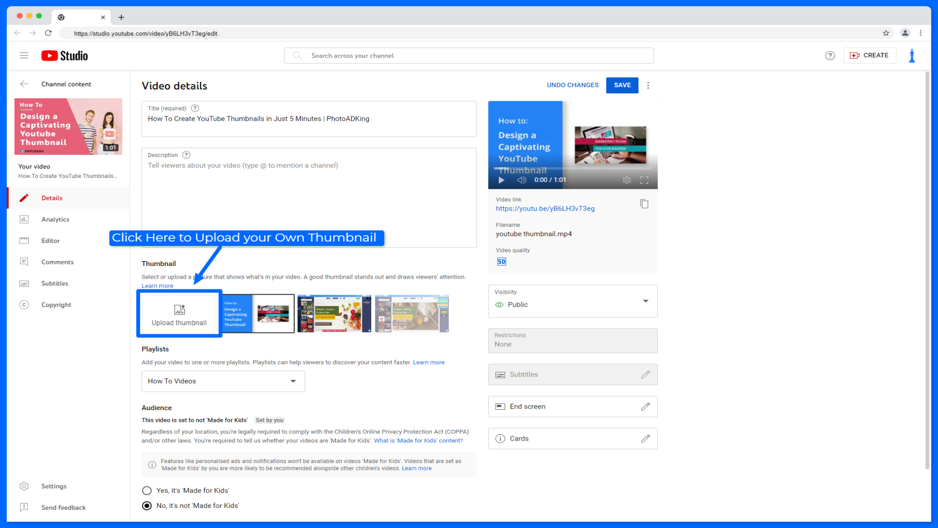 YouTube Thumbnail Size for 2024