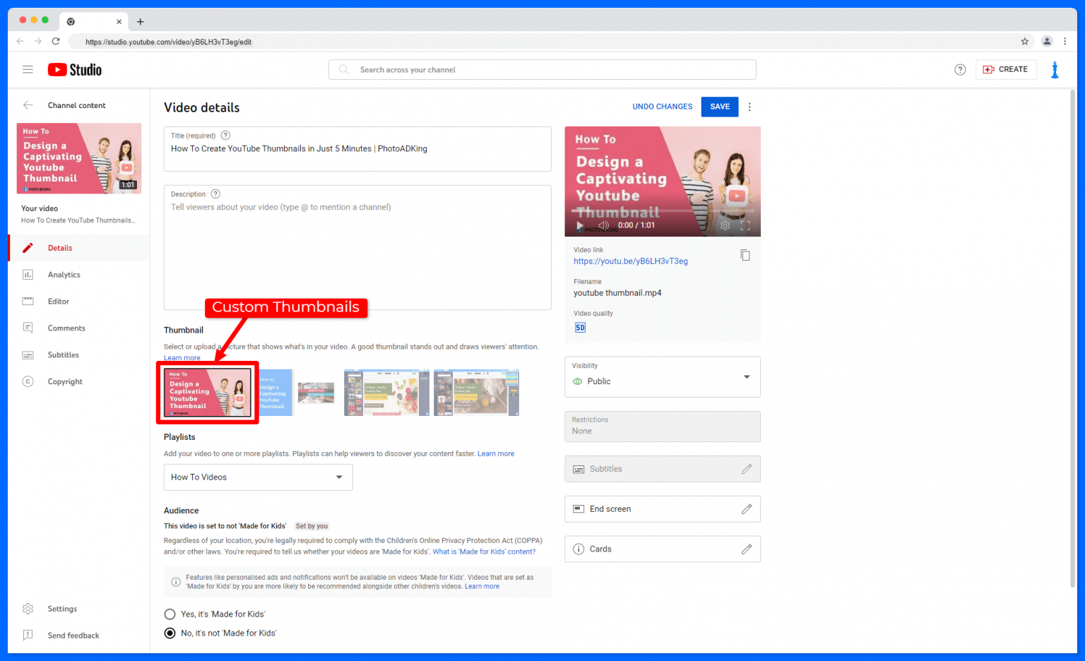 YouTube Thumbnail Size for 2024