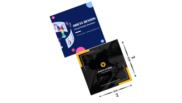 Standard Business Card Size and Dimensions