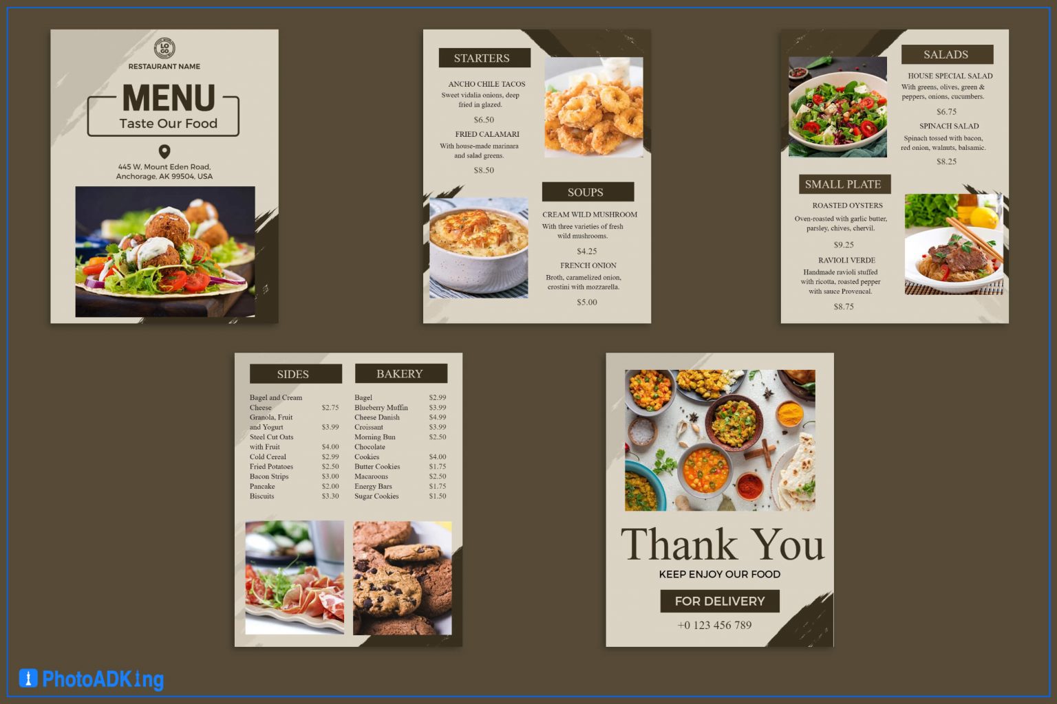 Restaurant Menu Ideas and Examples