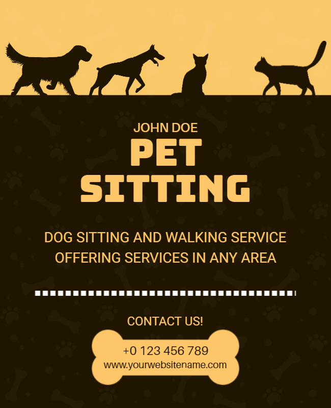 Pet Sitting Flyer Ideas And Examples PhotoADKing