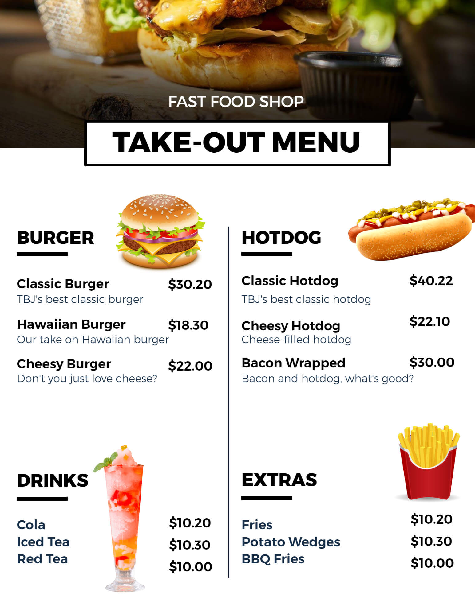 Restaurant Menu Ideas and Examples