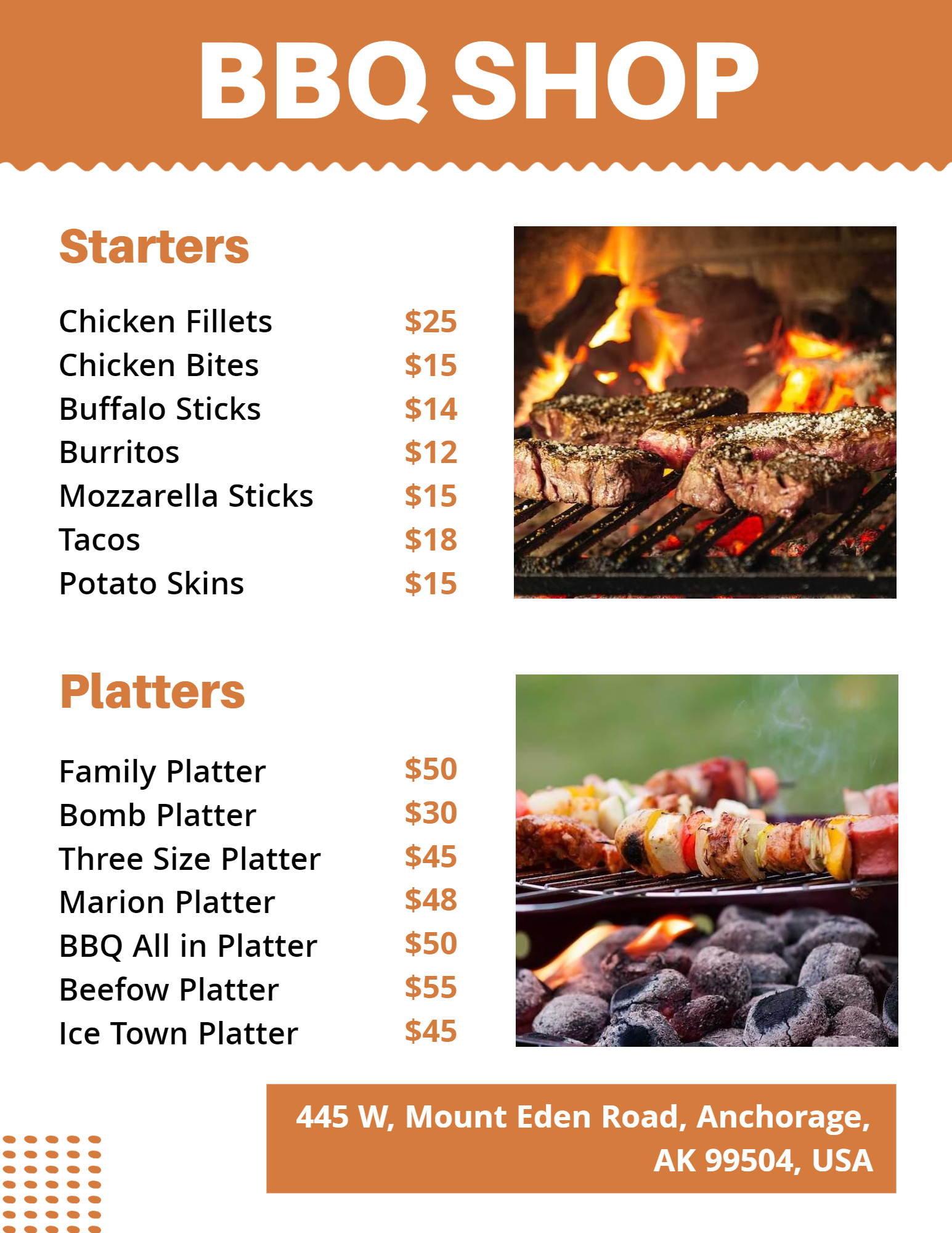 How to Design a BBQ Menu