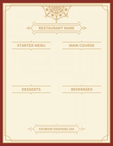 Blank Menu Background Design - Ideas & Examples