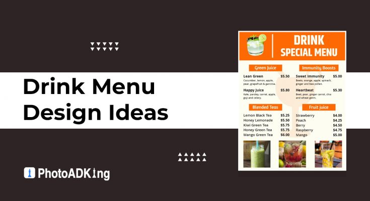 Drink Menu Design Ideas, Examples, and Samples