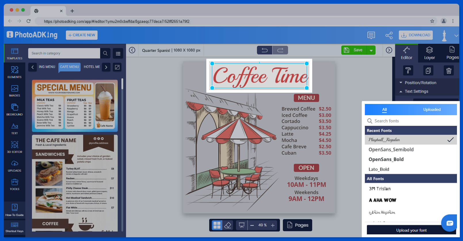 How to Design a Coffee Menu Using Templates?