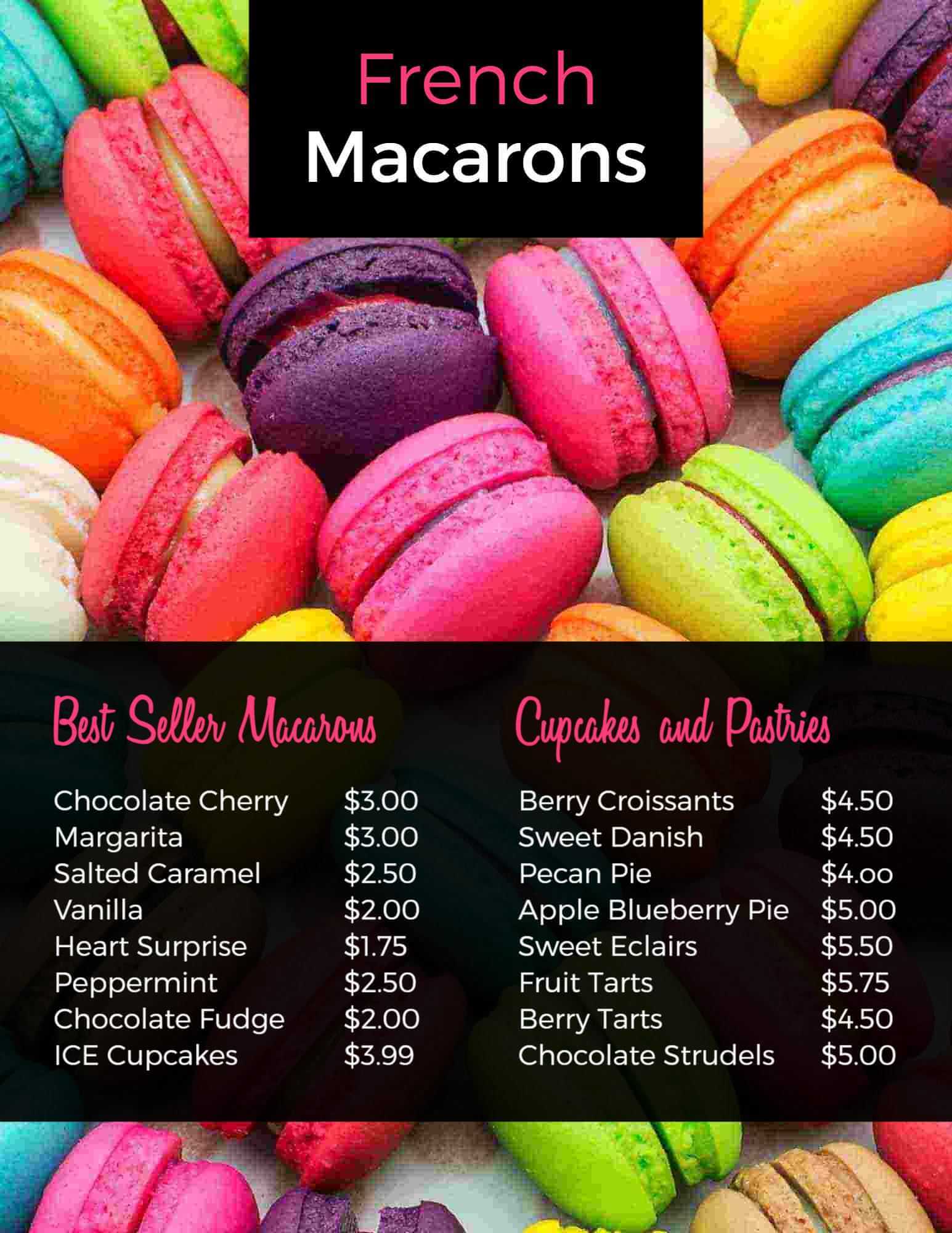 French Menu Design Ideas and Examples