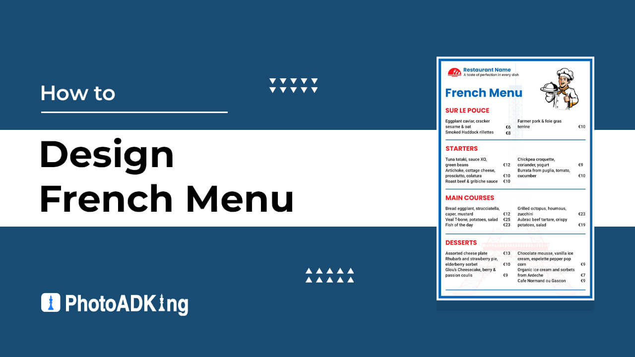 How to Design a French Menu Using Templates?