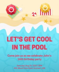 Pool Party Flyer Ideas and Examples