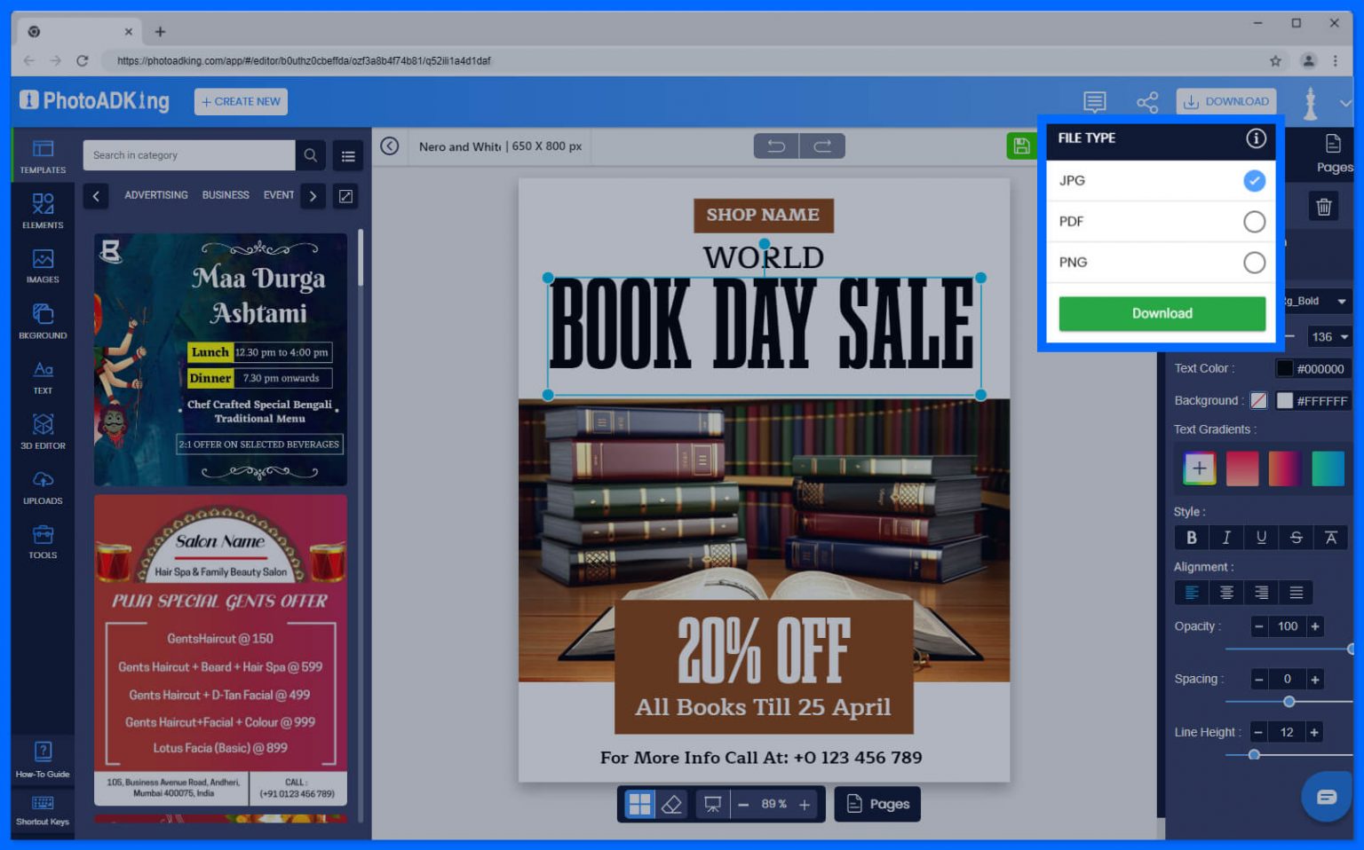 World Book Day Poster Ideas for Book Stores