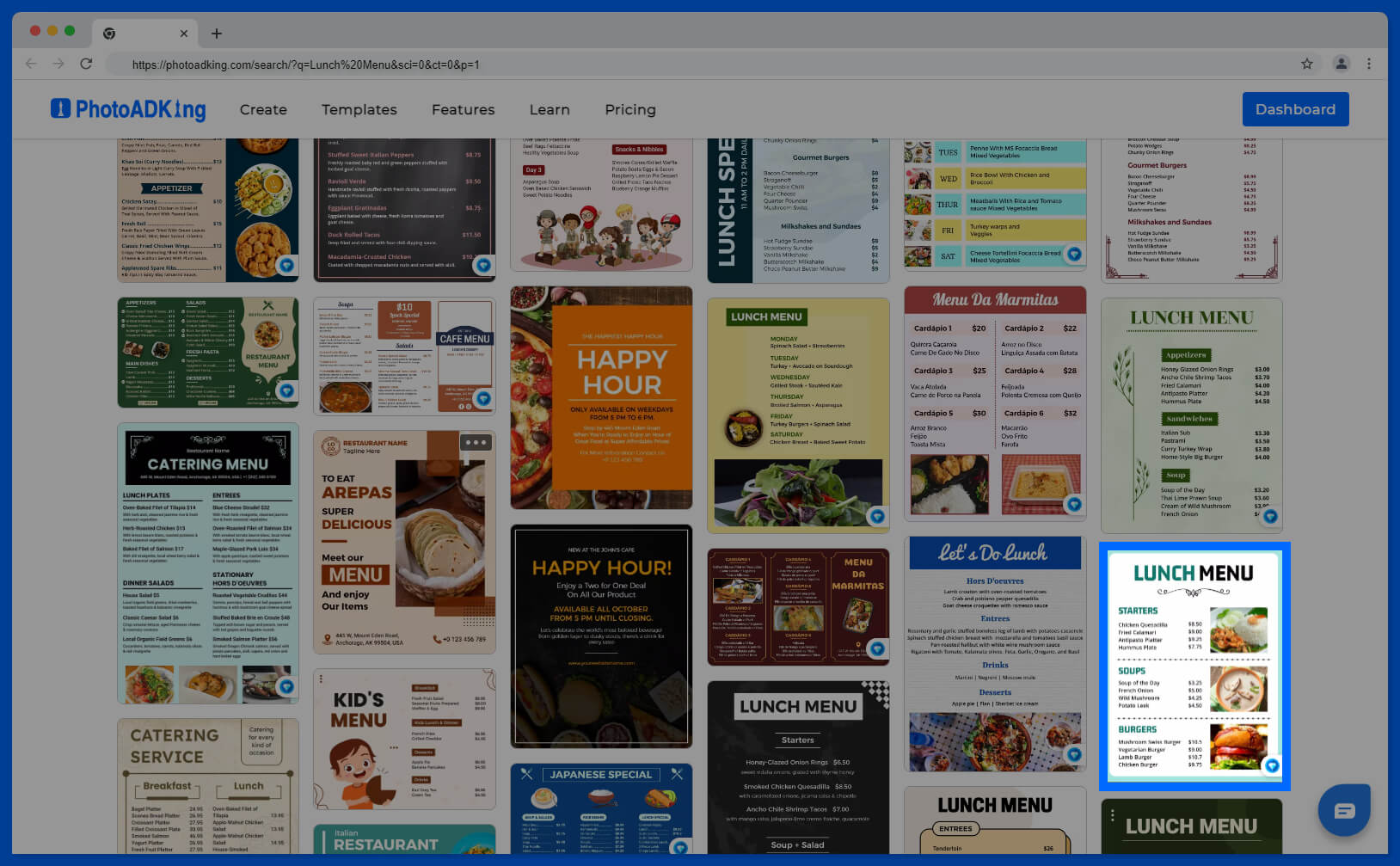 How to Design a Lunch Menu Using Templates?