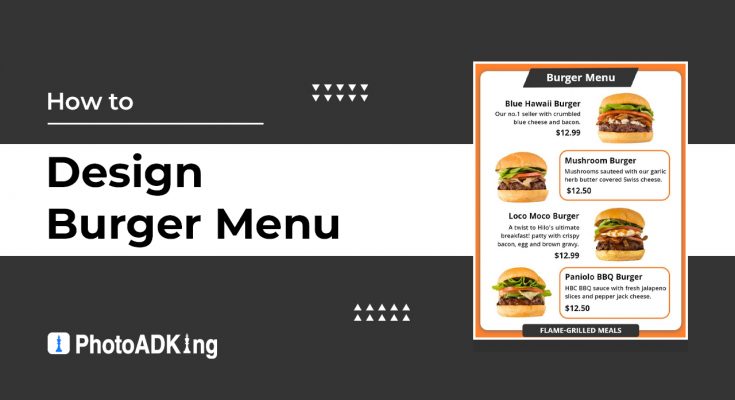 How to Design a Burger Menu Using Templates?