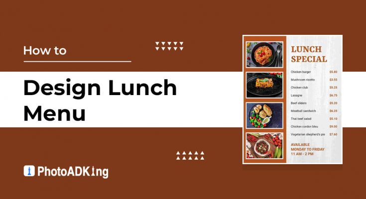 How to Design a Lunch Menu Using Templates?