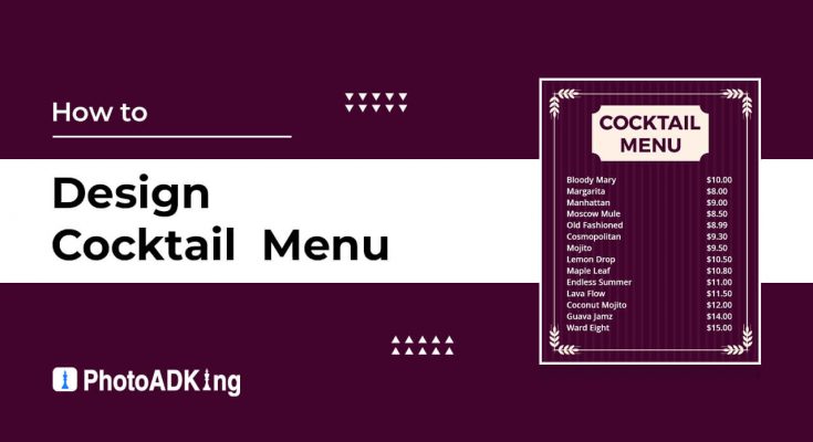 How to Design a Cocktail Menu Using Templates?