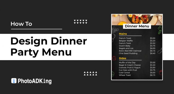How to Design a Dinner Party Menu Using Templates