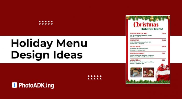 Holiday Menu Design Ideas, Examples, and Samples
