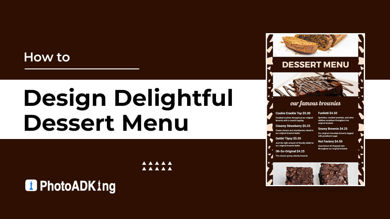 How to Design a Dessert Menu Using Templates