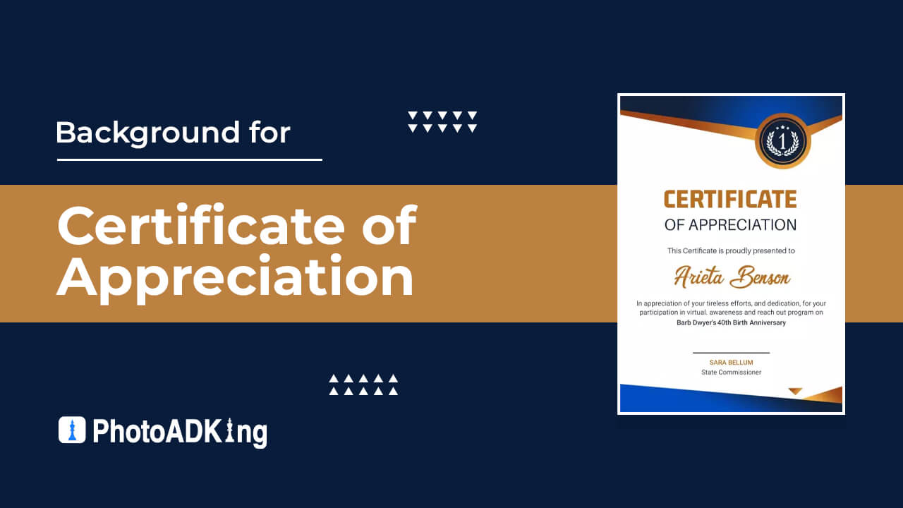 Background For Certificate Of Appreciation