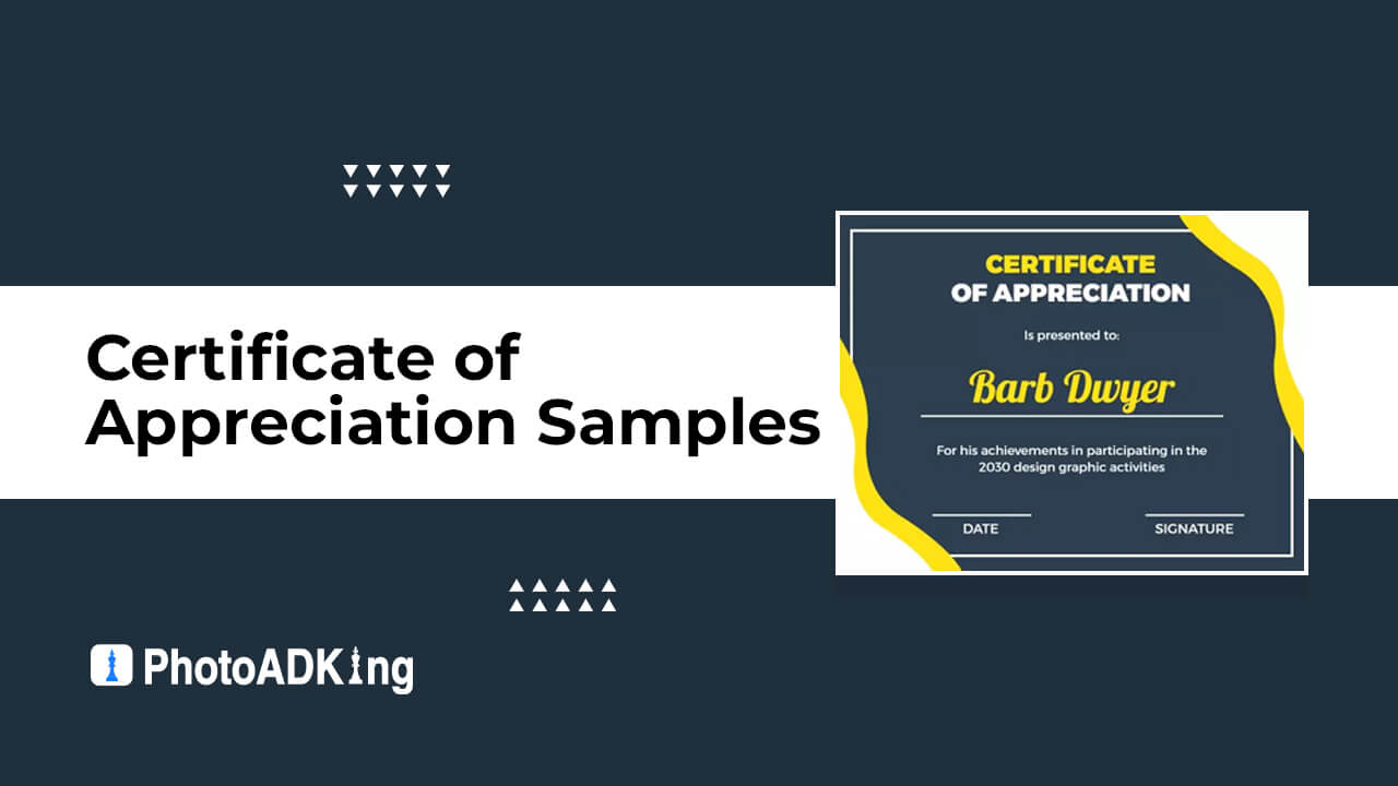 Certificate of Appreciation Samples Certificate of Appreciation Samples