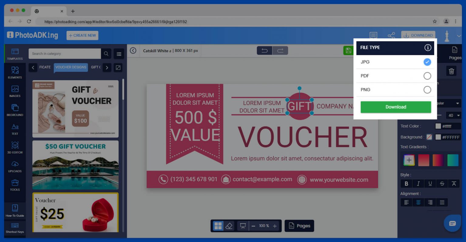 How to Make a Gift Voucher