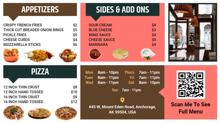 Pizza Menu Design Ideas, Examples & Samples