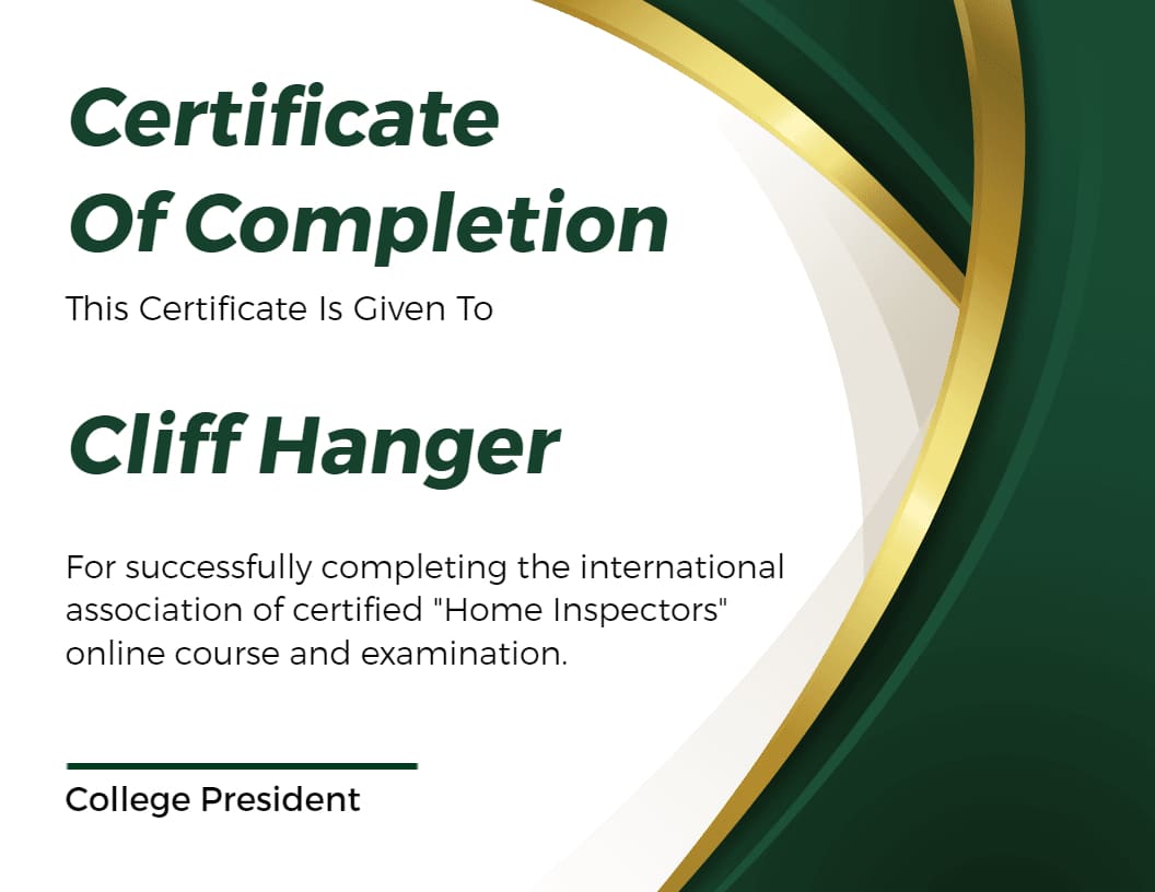 Academic Certificate Example