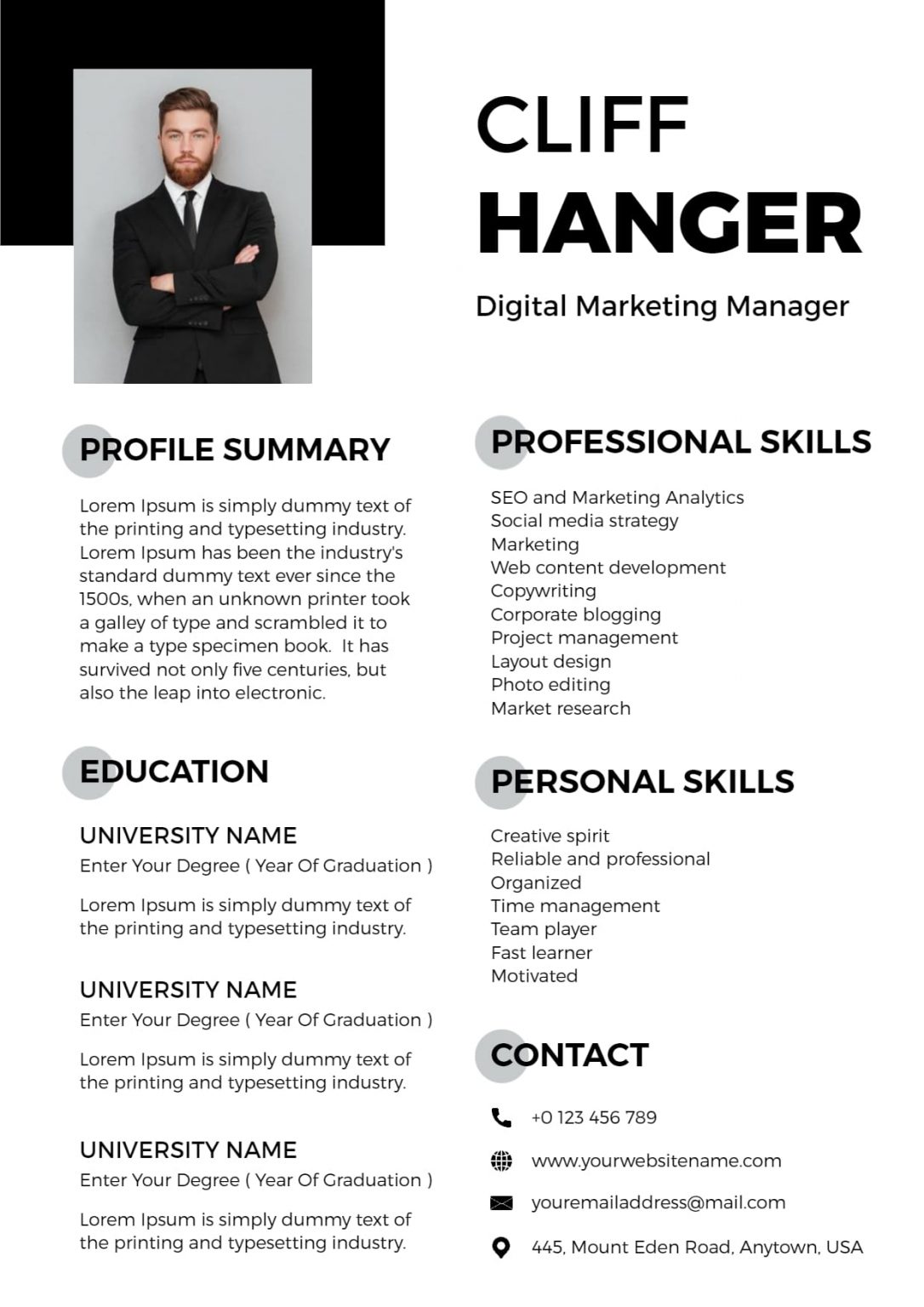 Best Resume Layouts