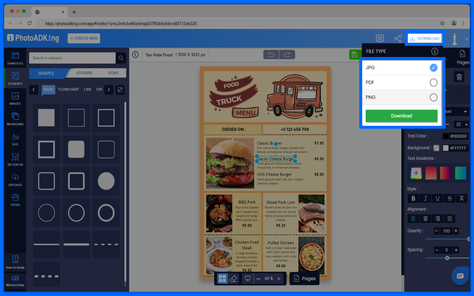How to Design a Food Truck Menu Using Templates? - PhotoADKing