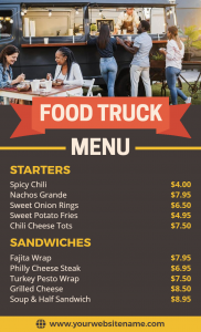 How to Design a Food Truck Menu Using Templates? - PhotoADKing
