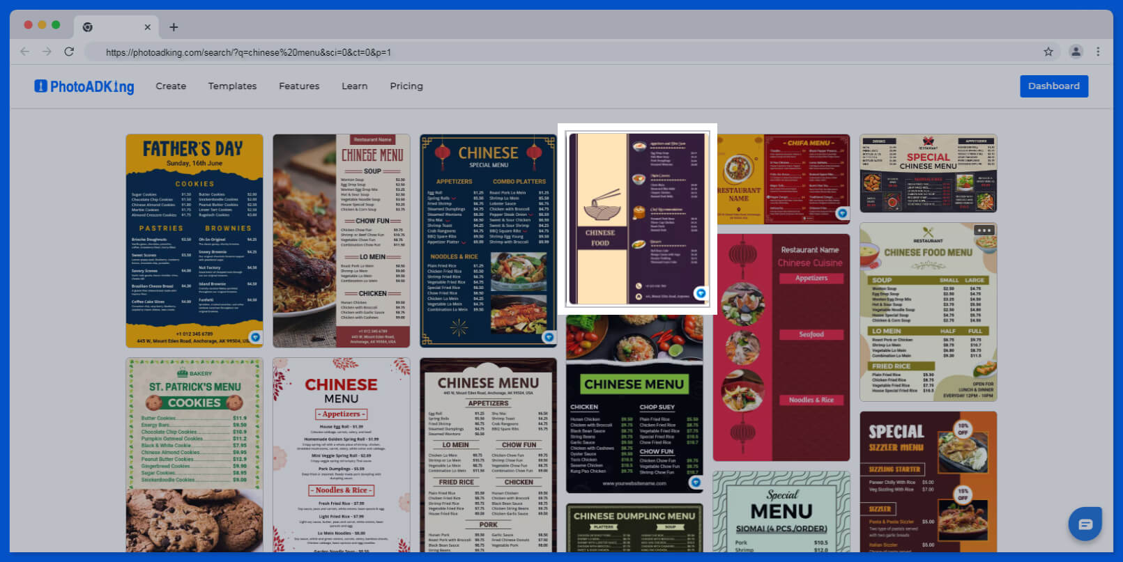 How to Design a Chinese Menu Using Templates