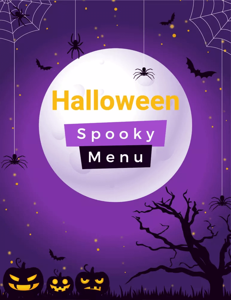 Halloween Menu Design Ideas