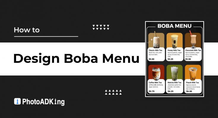 How to Design a Boba Menu Using Templates?