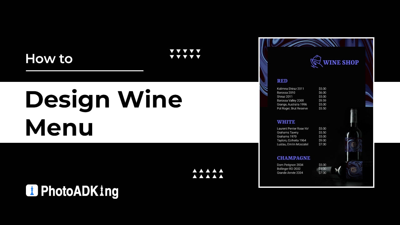 How to Design a Wine Menu Using Templates? - PhotoADKing