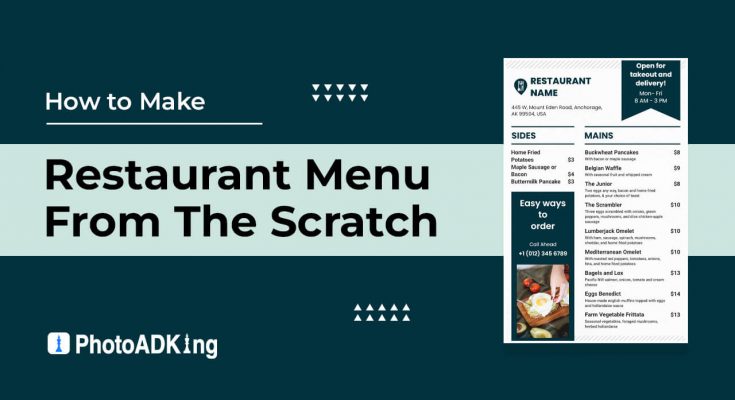 How to Make a Restaurant Menu From Scratch?