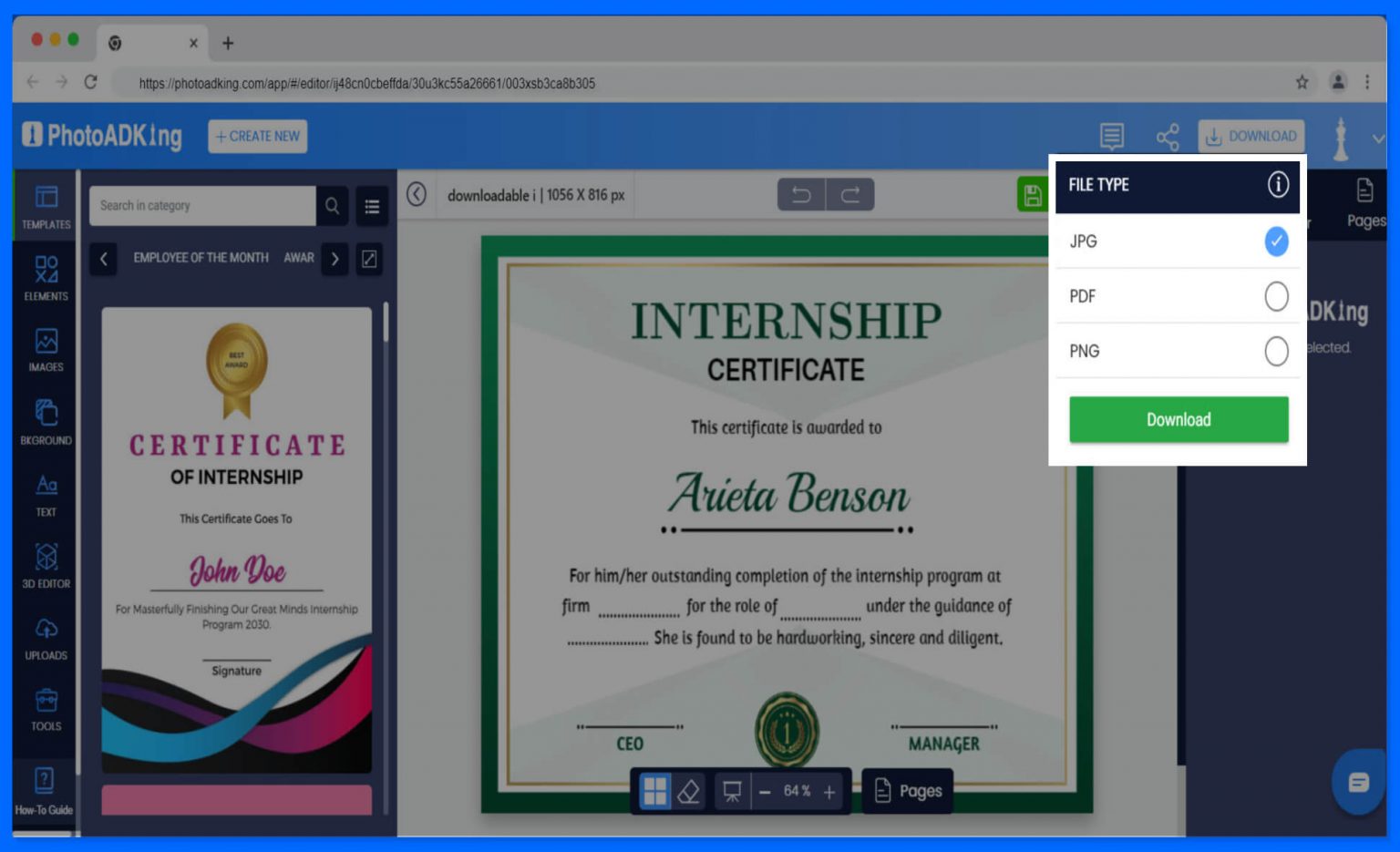 How to Make Internship Certificate