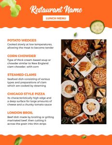 How to Design a Lunch Menu Using Templates?