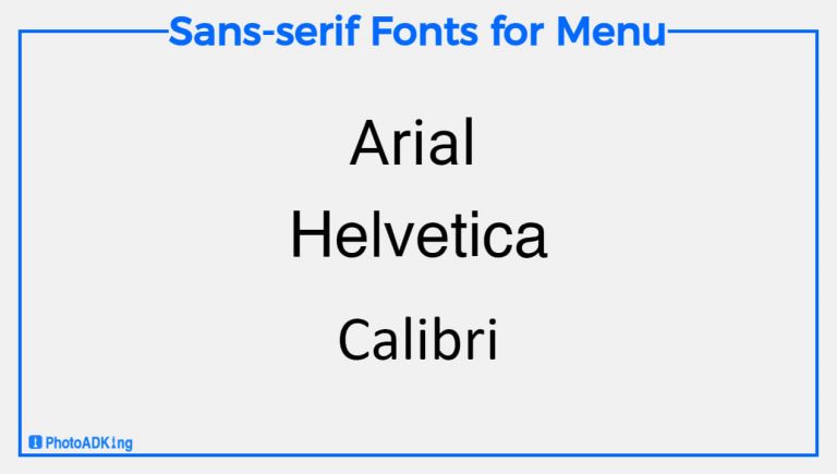 The Top Menu Font Styles for Restaurant Menu