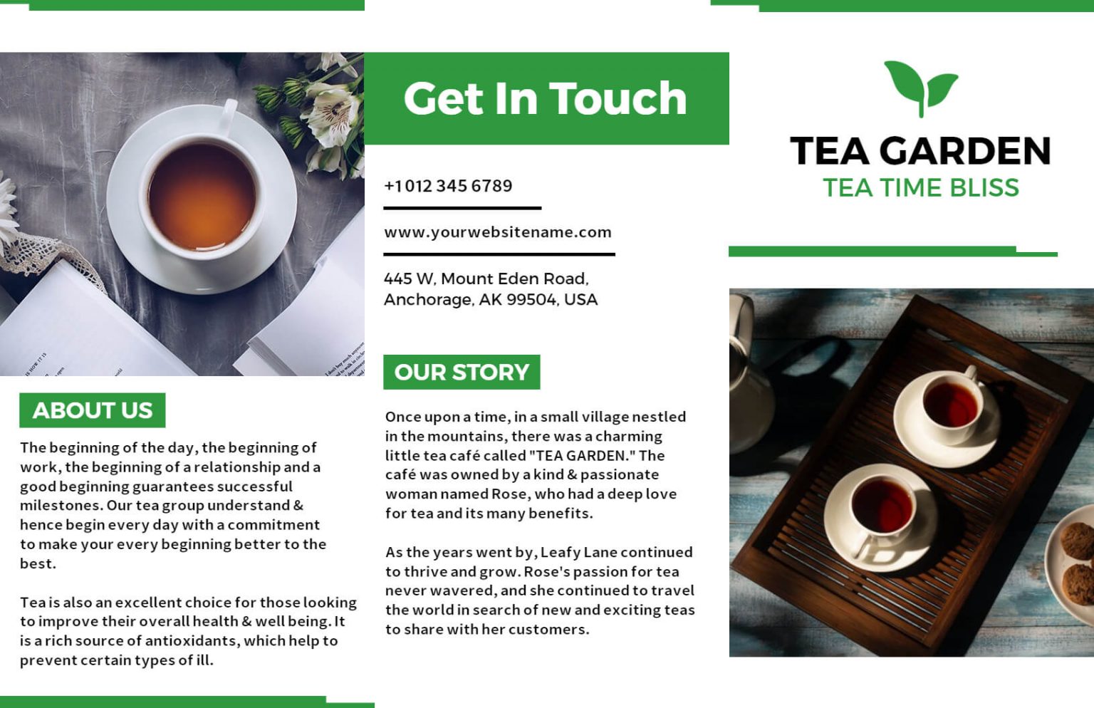 Tri-Fold Brochure Layout