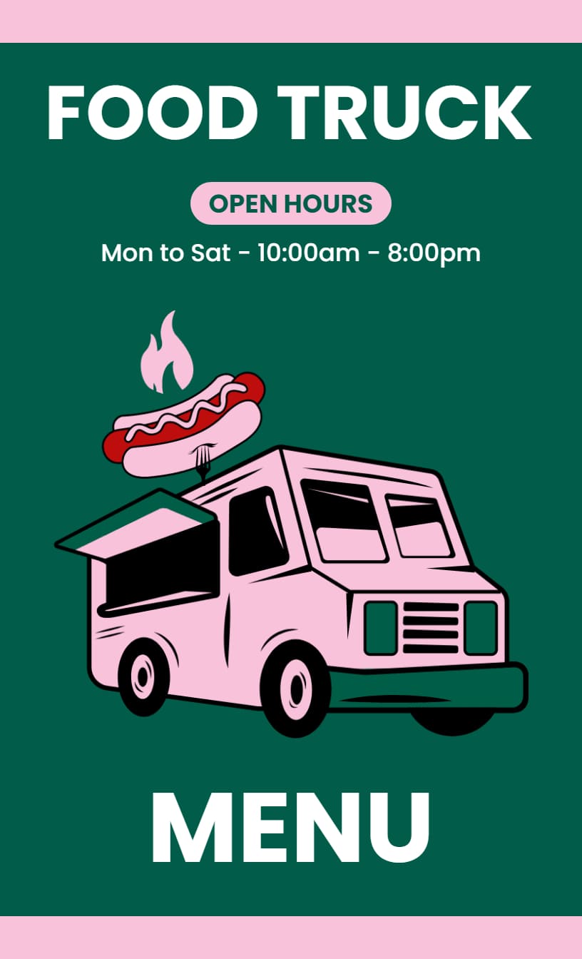 How to Design a Food Truck Menu Using Templates? - PhotoADKing