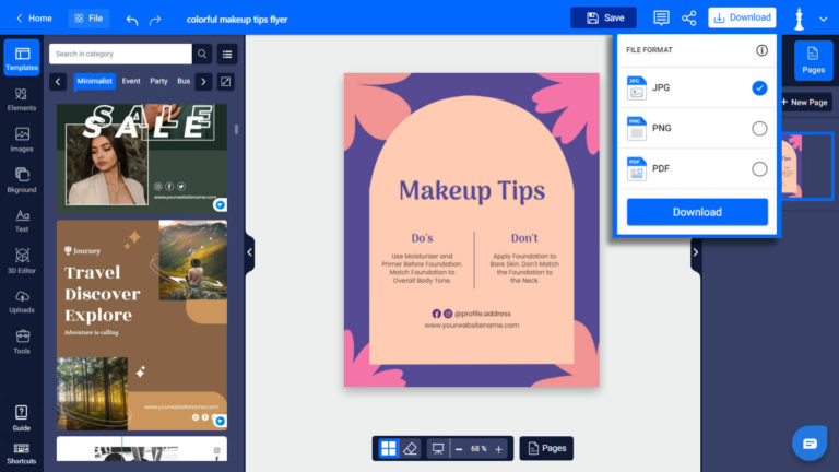 How to Choose a Color Palette for Flyer