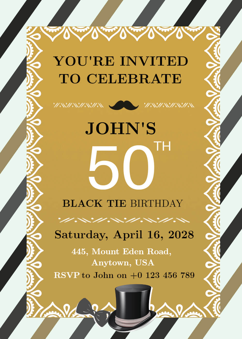 50th Birthday Invitation Ideas