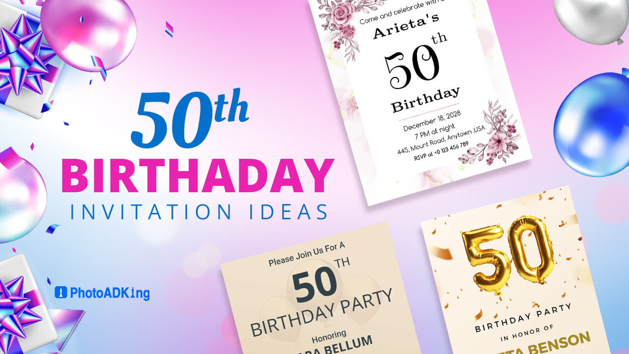 50th Birthday Invitation Ideas